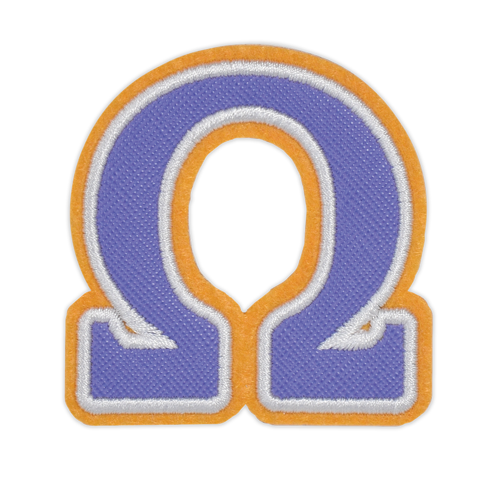 Omega Greek Letter Sticker Patch | Iscream